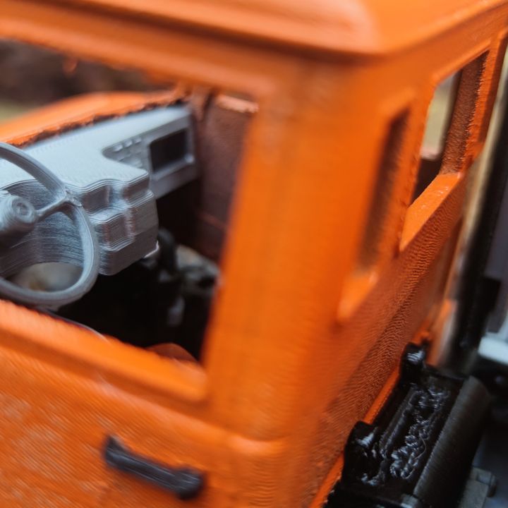 3D Printable Crawler Baby Bog 406 Front Cab - 1/18 TRX4M RC body by Ian Jim