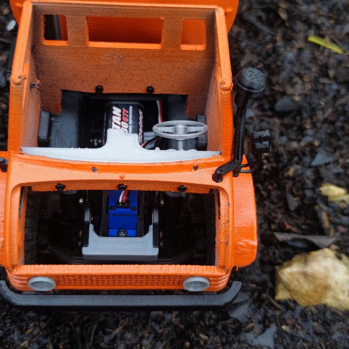 3D Printable Crawler Baby Bog 406 Front Cab - 1/18 TRX4M RC body by Ian Jim