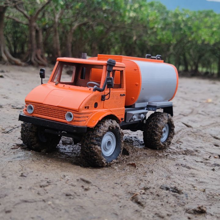 3D Printable Crawler Baby Bog 406 Front Cab - 1/18 TRX4M RC body by Ian Jim
