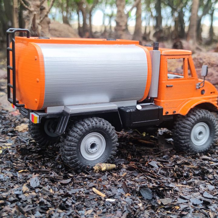 3D Printable Crawler Baby Bog 406 Fuel Carrier - 1/18 TRX4M RC body ...