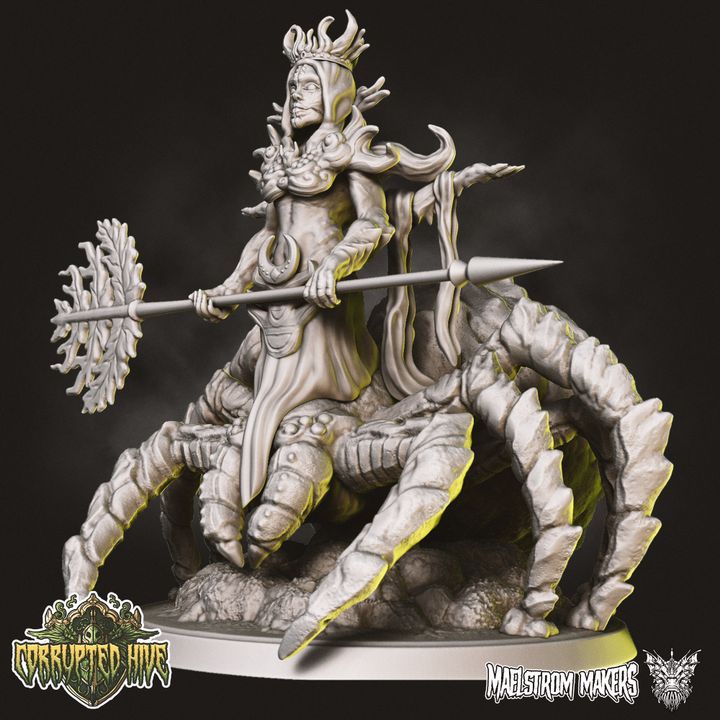 3D Printable Hive Queen Arachne - Miniature by Maelstrom Makers