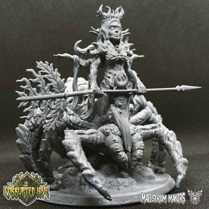 3D Printable Hive Queen Arachne - Miniature by Maelstrom Makers