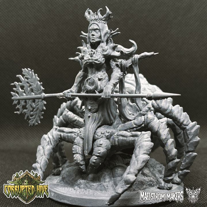 3D Printable Hive Queen Arachne - Miniature by Maelstrom Makers