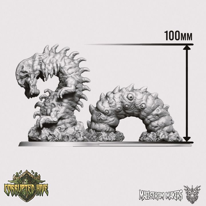 3D Printable Elder Worm of the Cosmos - Miniature by Maelstrom Makers