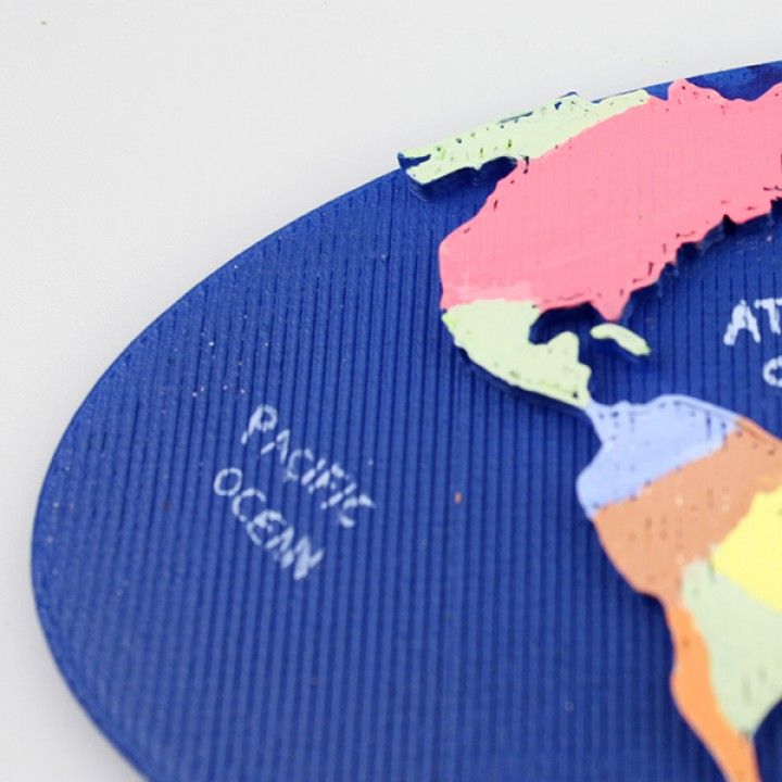 3D Printable world map toy by muguet