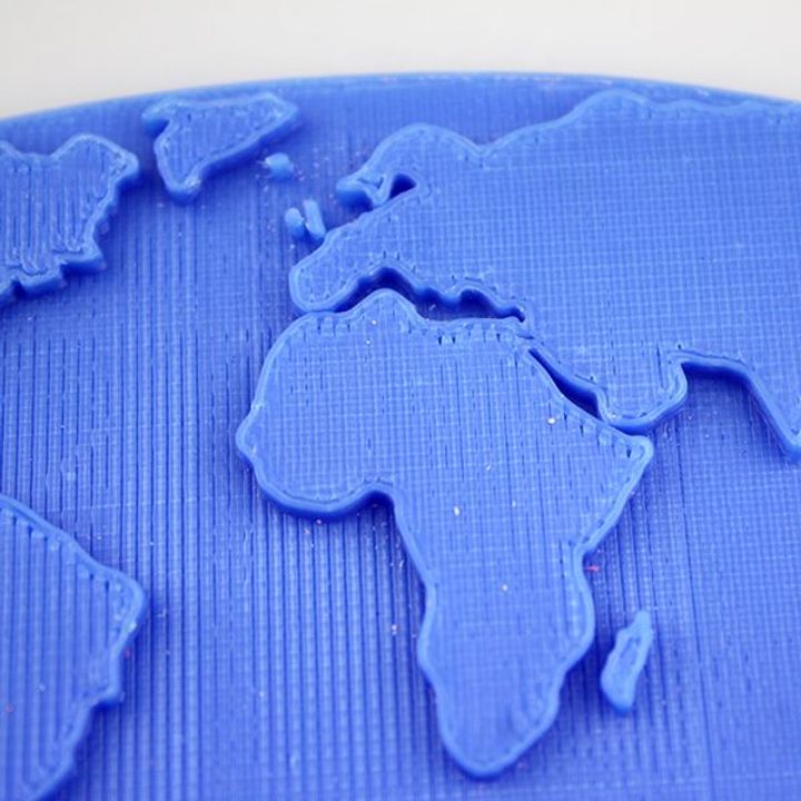 3D Printable world map toy by muguet