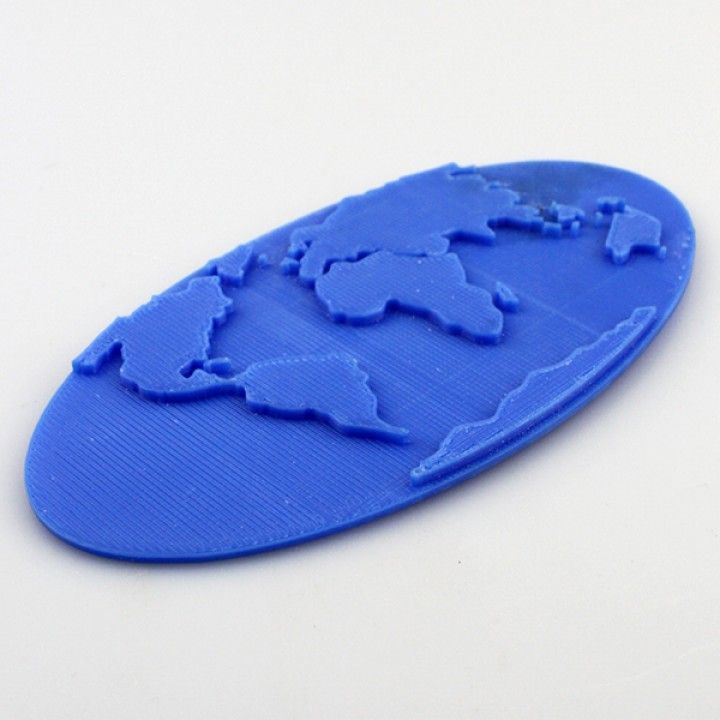 3D Printable world map toy by muguet