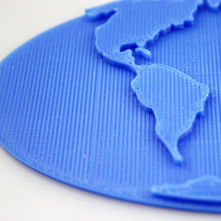 3D Printable world map toy by muguet