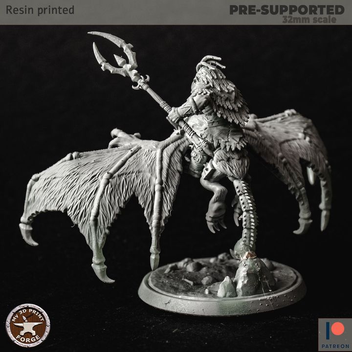 3D Printable Orc Wind Rider by My3DPrintForge