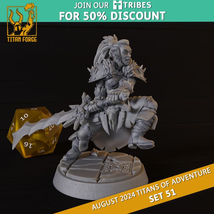 3D Printable RPG - DnD Hero Characters - Titans of Adventure Set 51 by ...