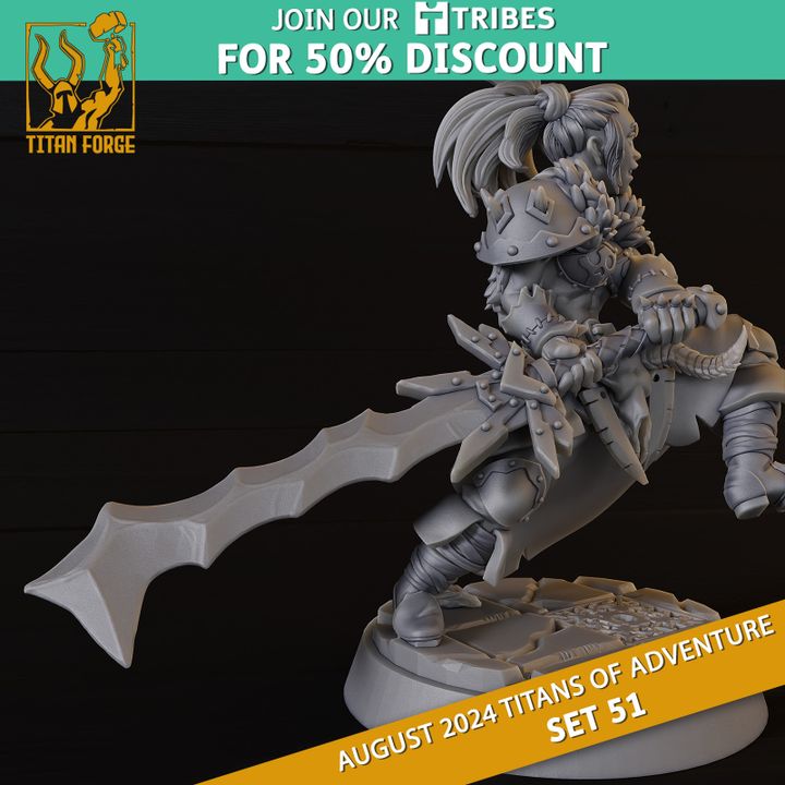 3D Printable RPG - DnD Hero Characters - Titans of Adventure Set 51 by ...