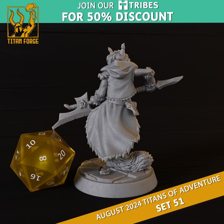 3D Printable RPG - DnD Hero Characters - Titans of Adventure Set 51 by ...