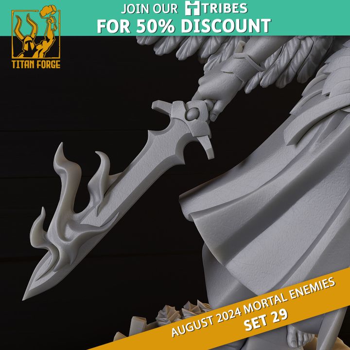 3D Printable Angel - RPG Monster DnD 5e - Mortal Enemies Set 29 by ...