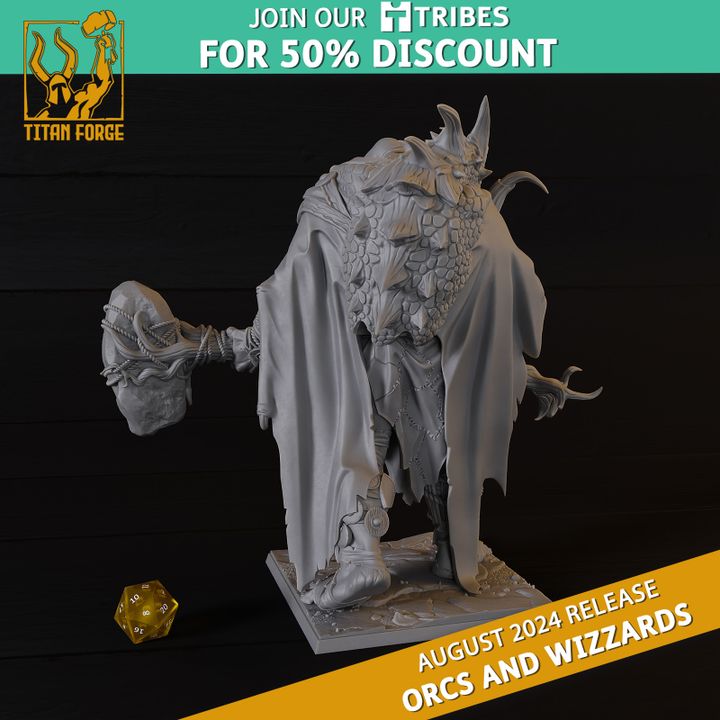 3D Printable Dragon Giant - Titan Forge Miniatures - 2024 - August ...