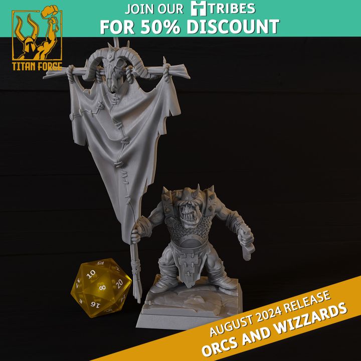3D Printable Orc Warriors - Titan Forge Miniatures - 2024 - August ...