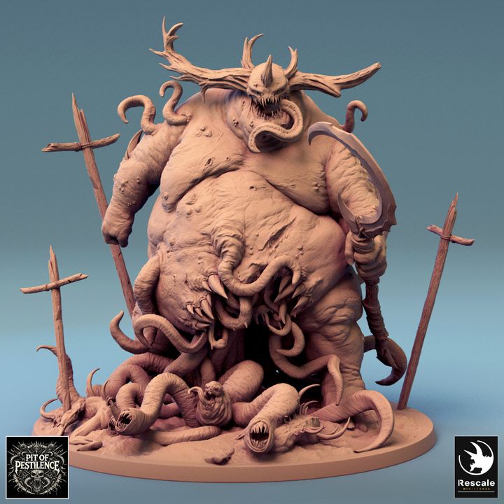 3D Printable Pack Purulent Demon by Rescale Miniatures