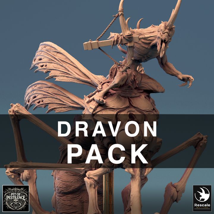 3D Printable Pack Dravon by Rescale Miniatures