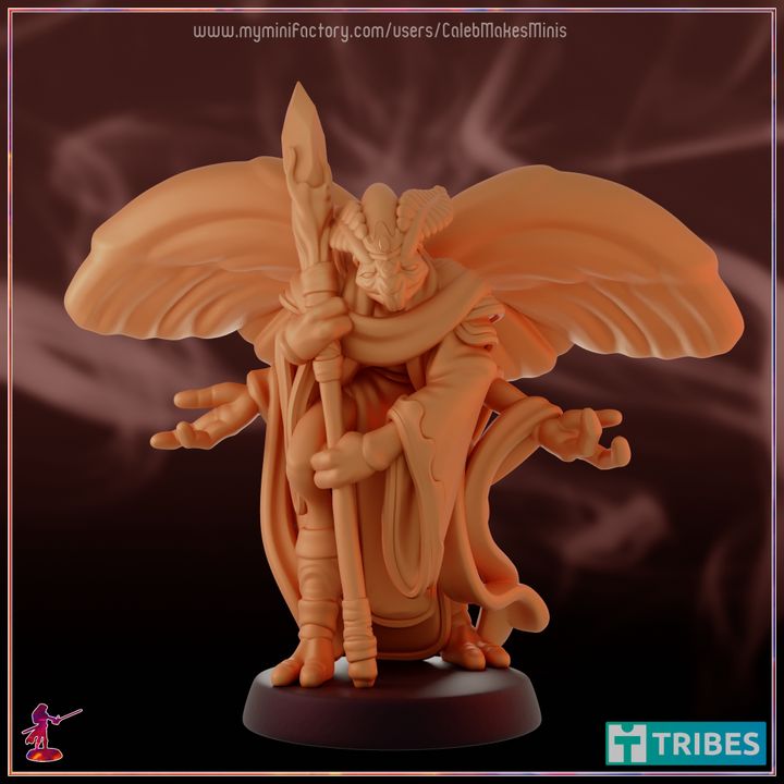 3D Printable Mothfolk Priests - Collection [PRE-SUPPORTED] | Mothfolk ...