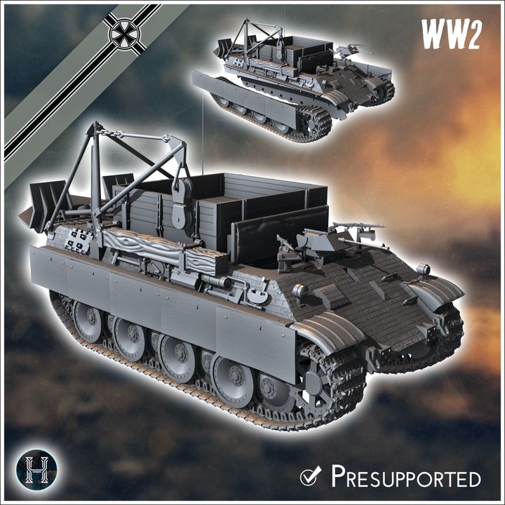 3D Printable German WW2 pack, Panzer V Panther No. 1 (main models ...