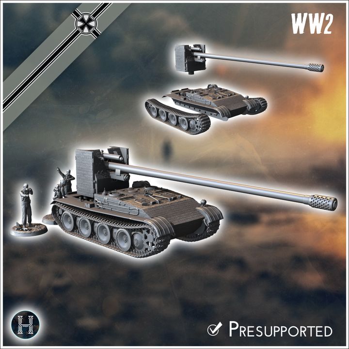 3D Printable German WW2 pack, Panzer V Panther No. 2 (variants and ...