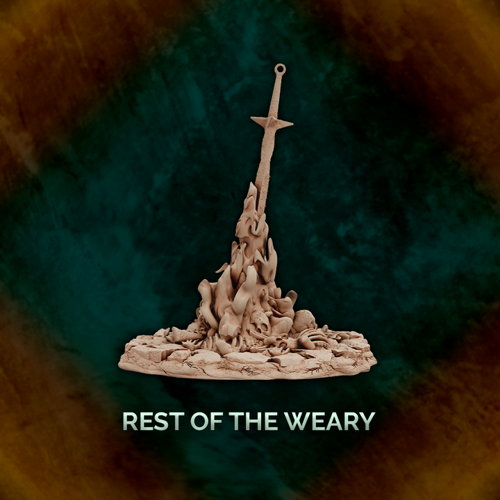 3D Printable Rest of Weary by Artificers_Mini