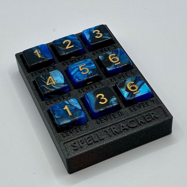 3D Printable SPELL TRACKERS FOR DND, PATHFINDER, OR OTHER RPGS by Glenn ...