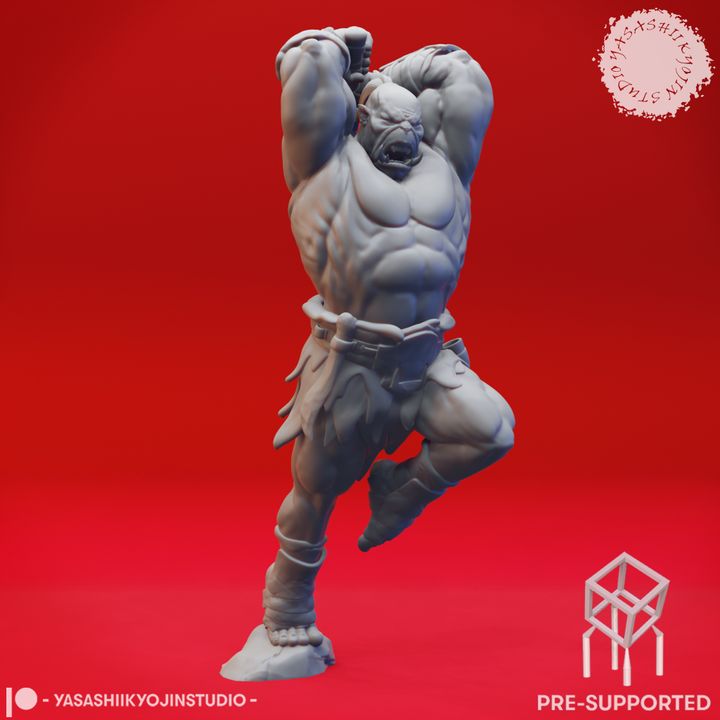 3D Printable Leaping Orc - Tabletop Miniature (Pre-Supported) by ...