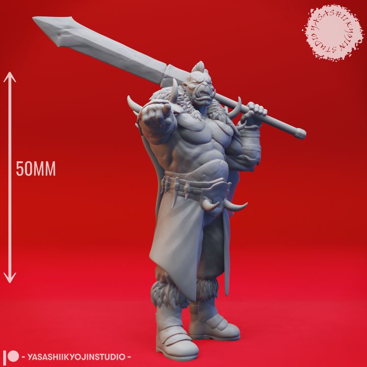 3D Printable Orc Warchief - Tabletop Miniature (Pre-Supported) by ...