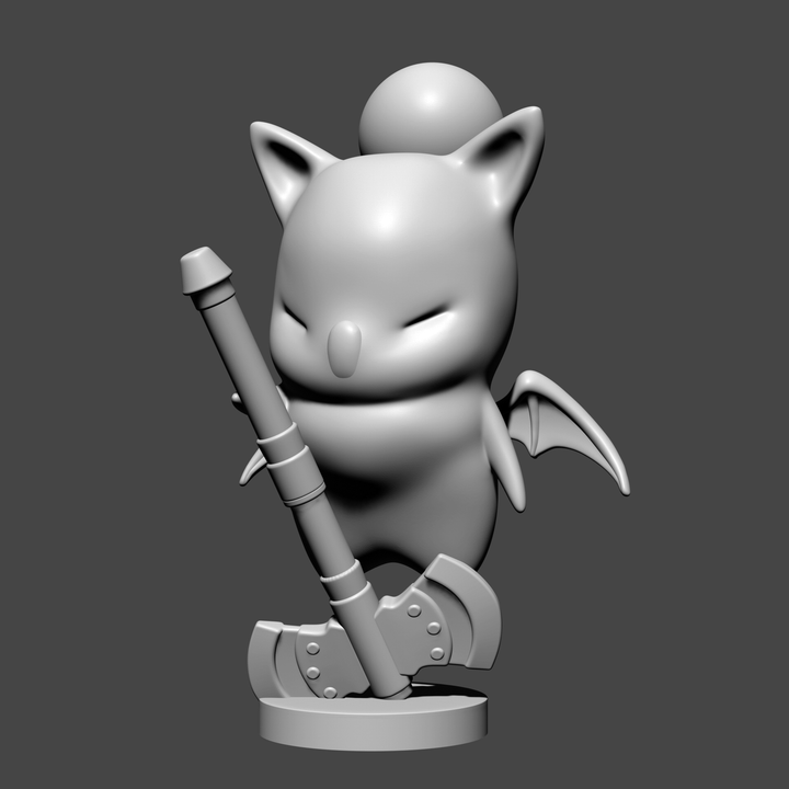 3D Printable Moogle Warrior Final Fantasy XIV by Belkin Crafts