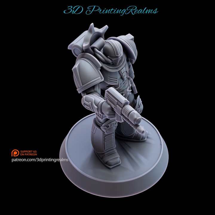 3D Printable Space Soldier 32mm by 3DprintingRealms