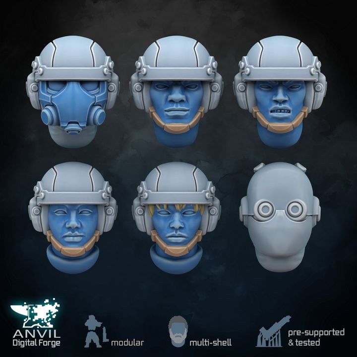 3D Printable CSpec Operative Heads - Anvil Digital Forge by Anvil ...