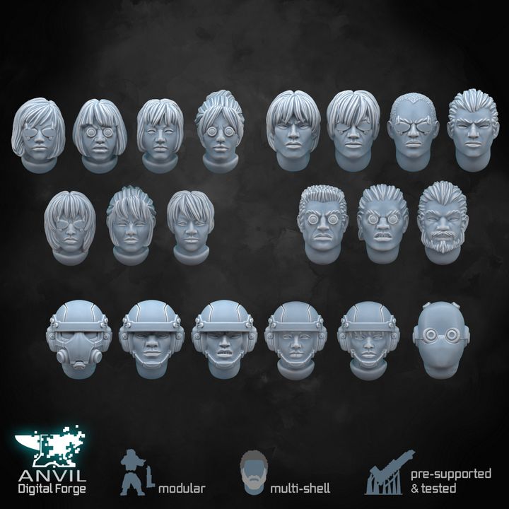 3D Printable CSpec Operative Heads - Anvil Digital Forge by Anvil ...