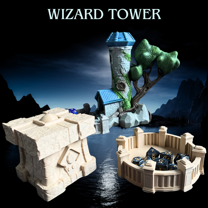 3D Printable Wizard Dice Tower: CORE: [Personal Use] by 3DprintingUK