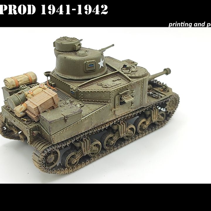 3D Printable M3 Lee Mid prod by Counlane Models