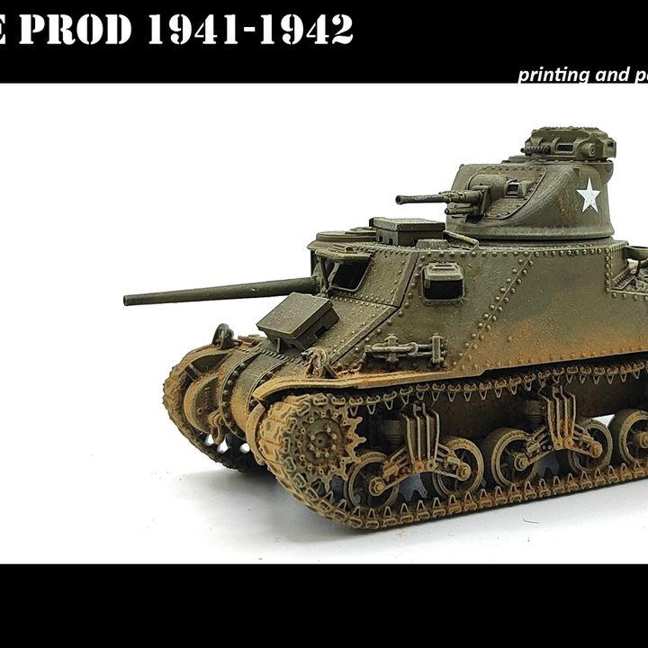 3D Printable M3 Lee Pack Early, Mid and Late production by Counlane Models