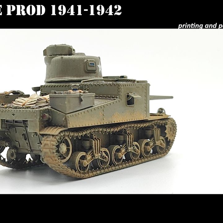 3D Printable M3 Lee Pack Early, Mid and Late production by Counlane Models