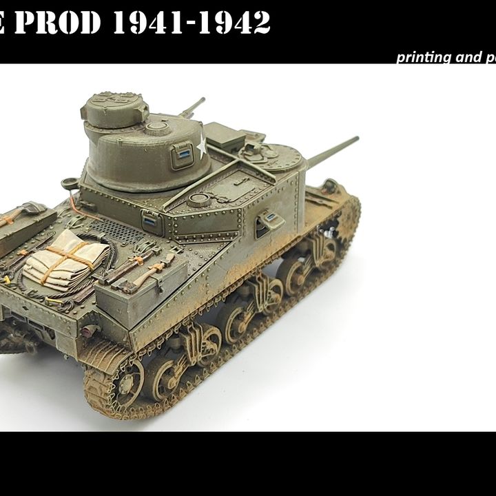 3D Printable M3 Lee Pack Early, Mid and Late production by Counlane Models