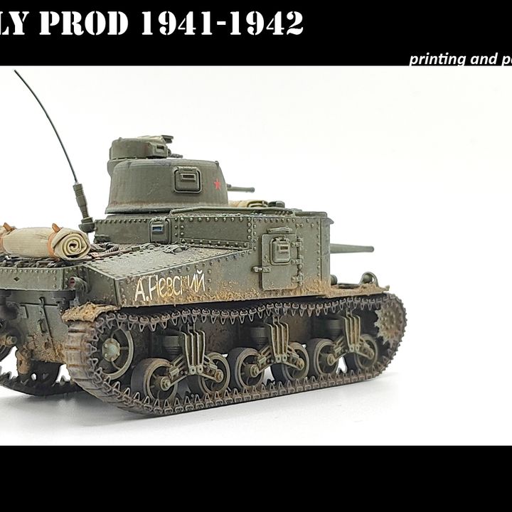 3D Printable M3 Lee Pack Early, Mid and Late production by Counlane Models