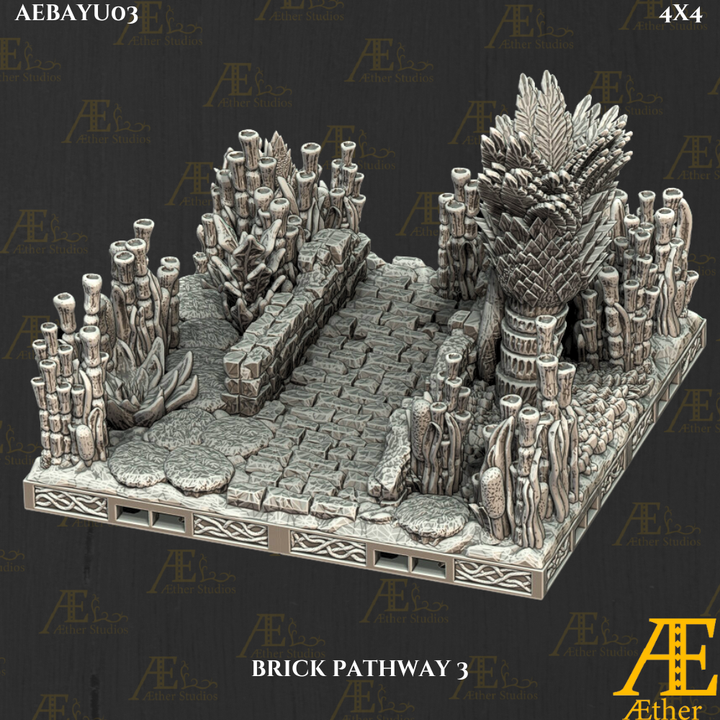 3D Printable AEBAYU03 – Brick Paths by Aether Studios