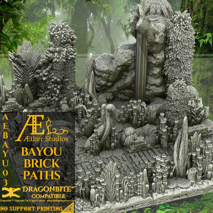 3D Printable AEBAYU03 – Brick Paths by Aether Studios