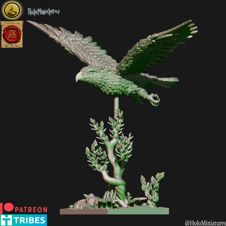 3D Printable Elven eagles (elf) by HoloMiniatures