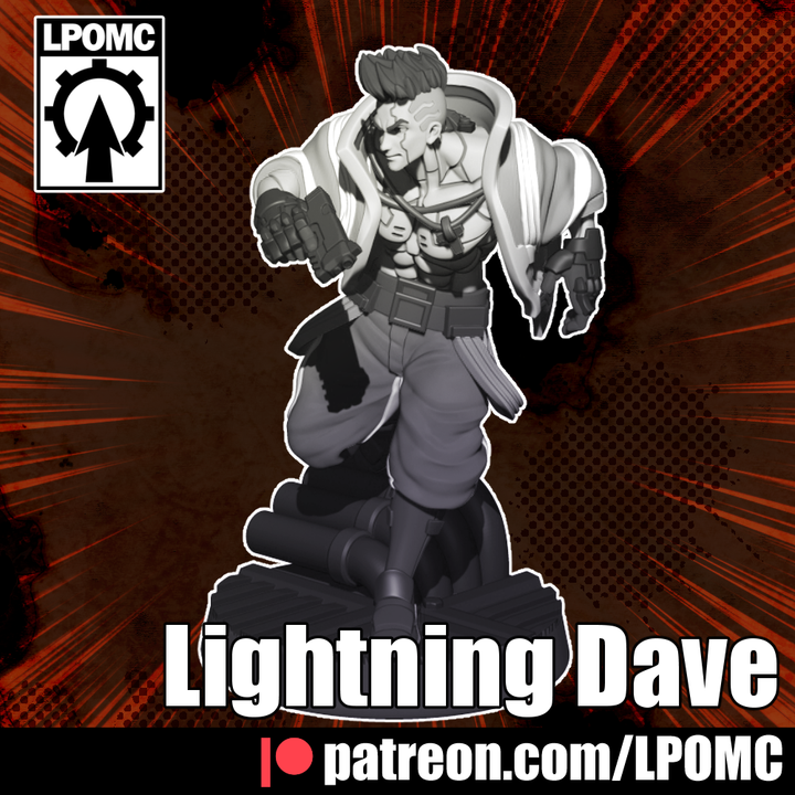 3D Printable Lightning Dave by LPOMC