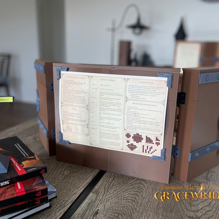 3D Printable DM Inventory: Miniature Display / Small DM Screen by ...