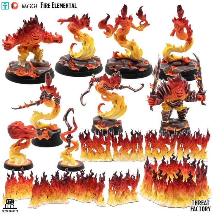 3D Printable [MAY 2024 RELEASE] Fire & Magic by Threat Factory