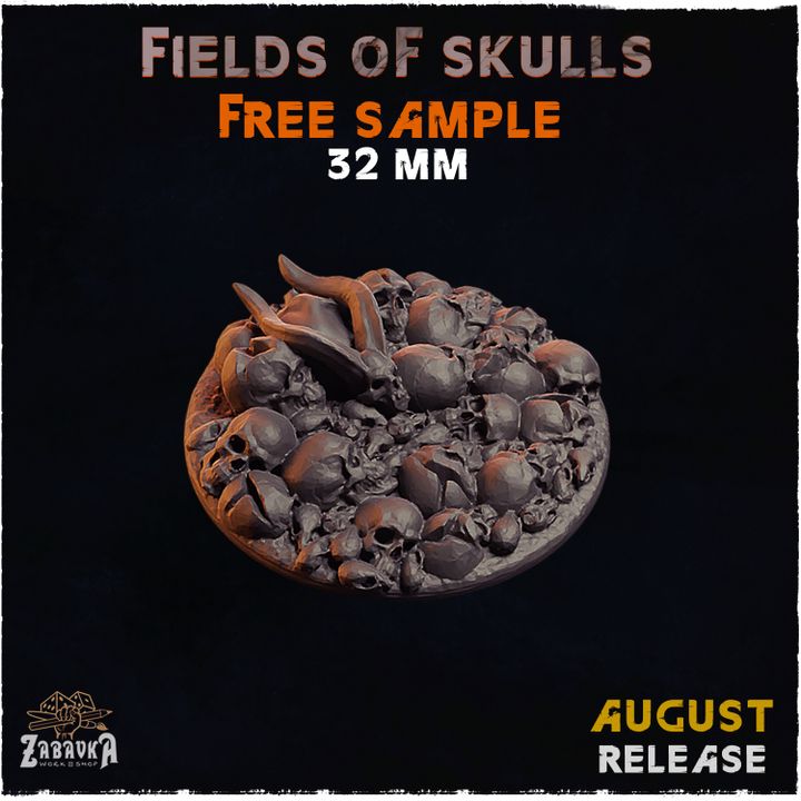 3D Printable Fields of Skulls - Bases & Toppers (Free Sample) by ...