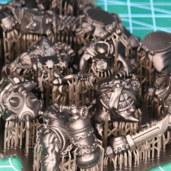 3D Printable Blak Orks Mob (part 2) by dakkadakka.store