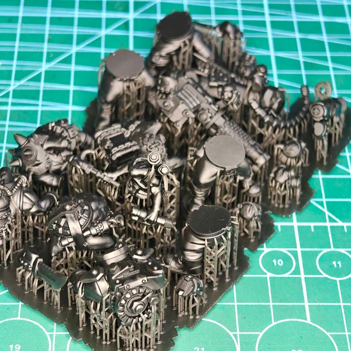 3D Printable Blak Orks Mob (part 2) by dakkadakka.store