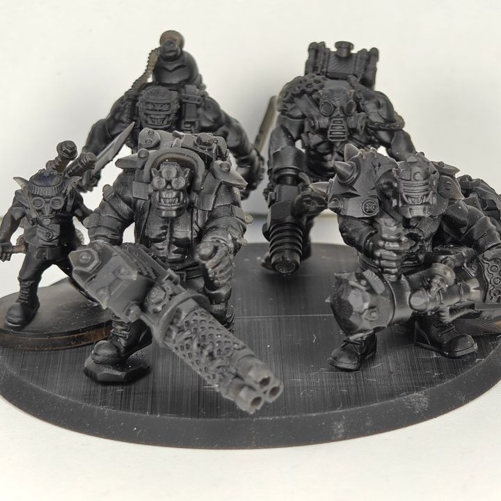 3D Printable Blak Orks Mob (part 2) by dakkadakka.store