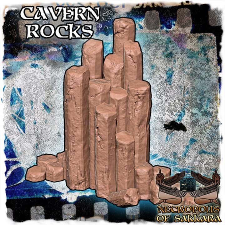 3D Printable Fantasy Cavern Rocks by Pharaoh's Workshop