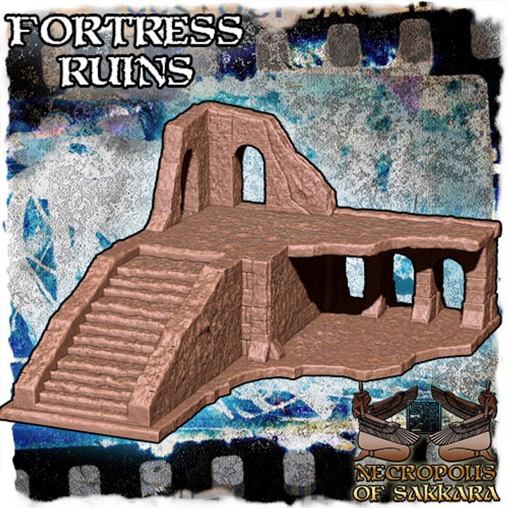 3D Printable Fortress Ruins by Pharaoh's Workshop